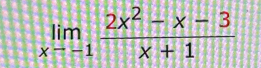 Solved limx→-12x2-x-3x+1 | Chegg.com