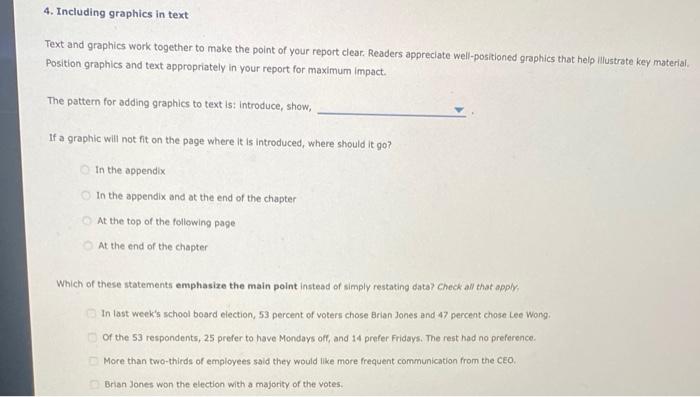 Solved Text and graphics work together to make the point of | Chegg.com