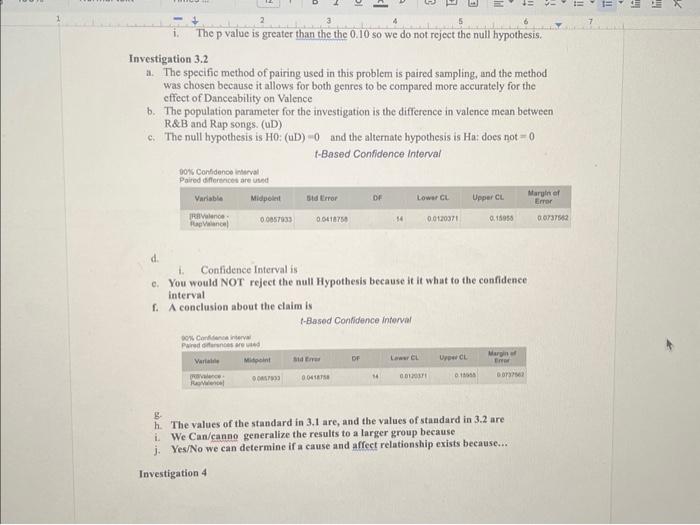 Investigation 3.2 i. The specific method of pairing | Chegg.com