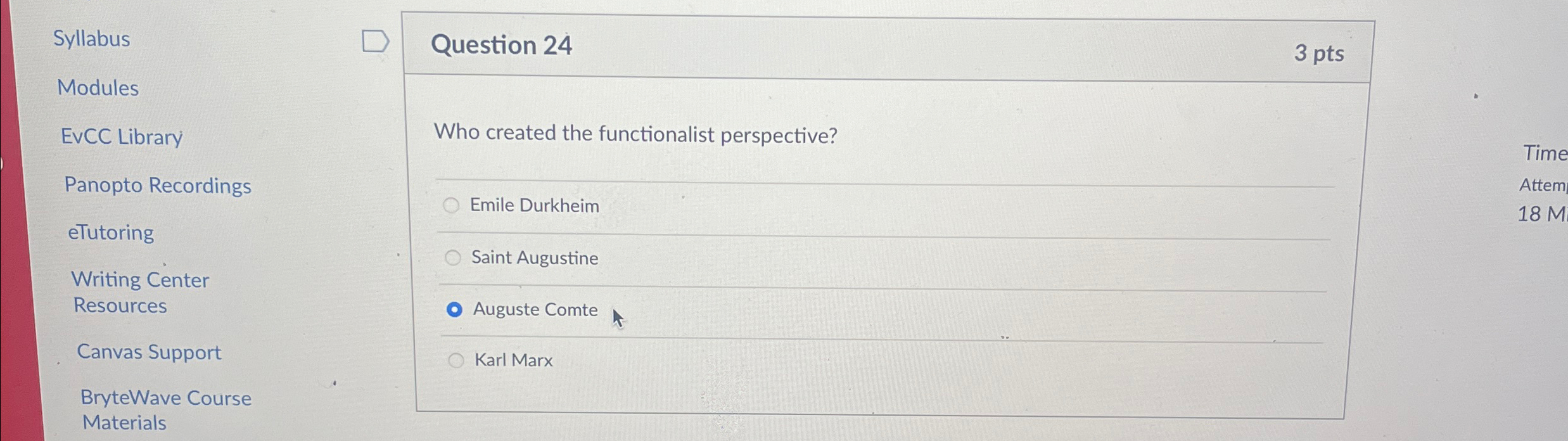 Solved SyllabusModulesEvCC LibraryPanopto | Chegg.com