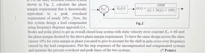using frequency response approach (i.e., Bodes and | Chegg.com
