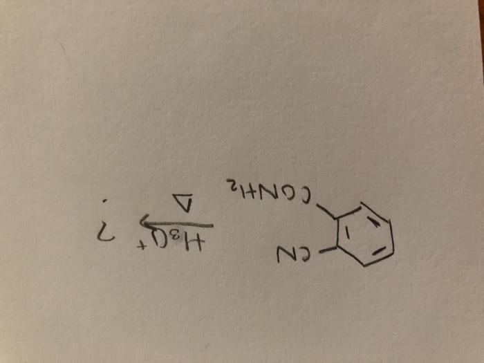 Solved CN H3Q ? CONH2 | Chegg.com