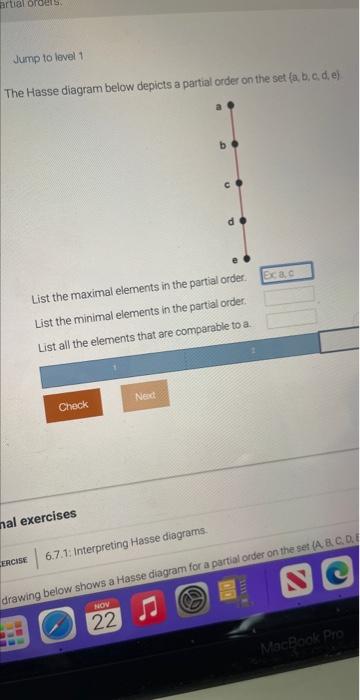 Solved The Hasse diagram below depicts a partial order on | Chegg.com