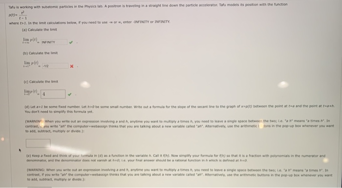 Solved Tafu is working with subatomic particles in the | Chegg.com