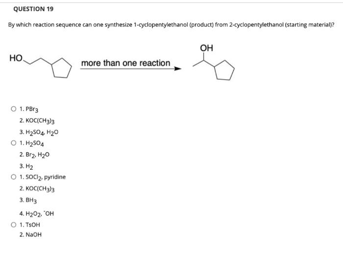 Solved QUESTION 18 When this cyclic alkyl halide undergoes | Chegg.com