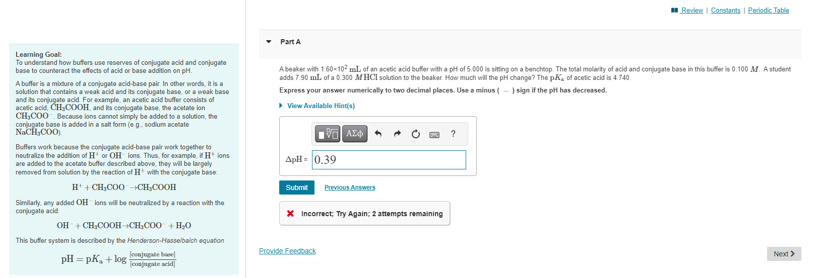 Solved Learning Goal:To understand how buffers use reserves | Chegg.com