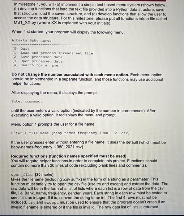 Solved In milestone 1, you will (a) implement a simple | Chegg.com Solved In milestone 1, you will (a) implement a simple | Chegg.com