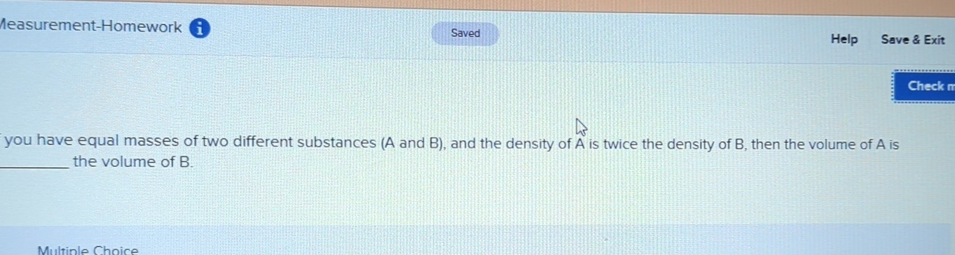 Solved you have equal masses of two different substances ( | Chegg.com