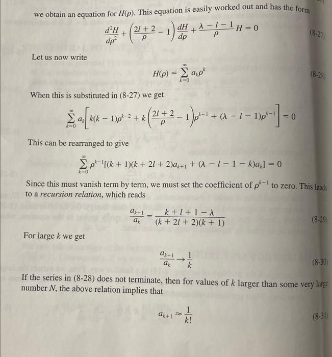 Solved we obtain an equation for H(o). This equation is | Chegg.com