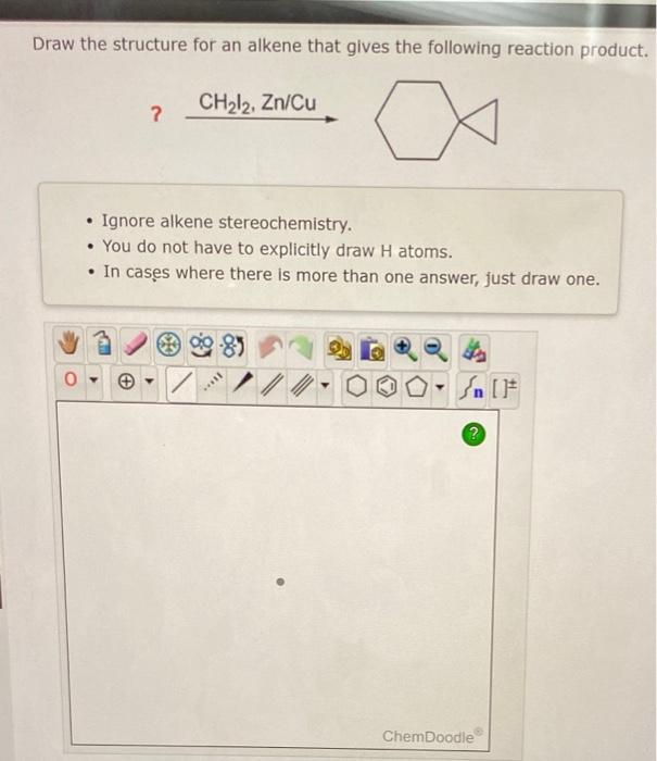 Solved Draw Structures For The Alkene Or Alkenes That
