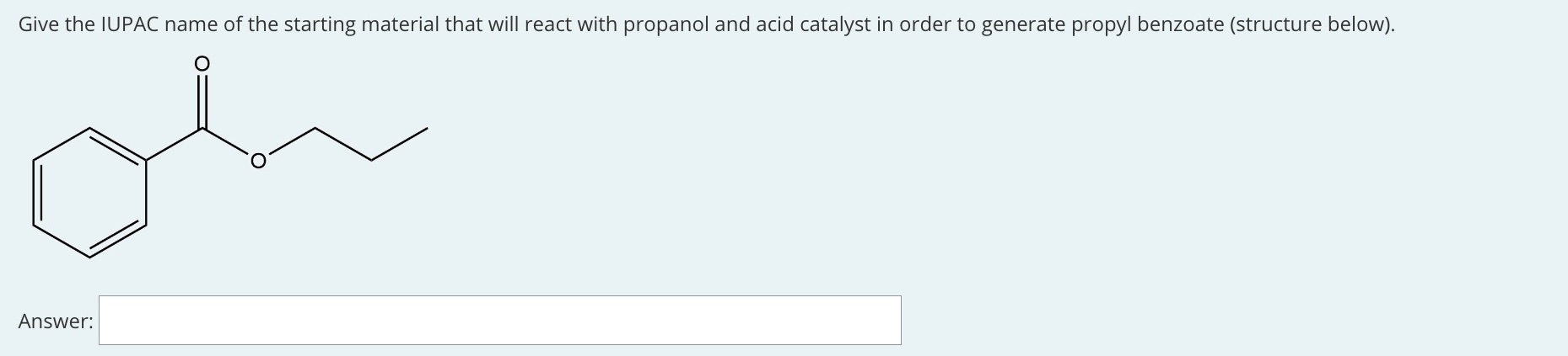 Solved Give the IUPAC name of the starting material that | Chegg.com