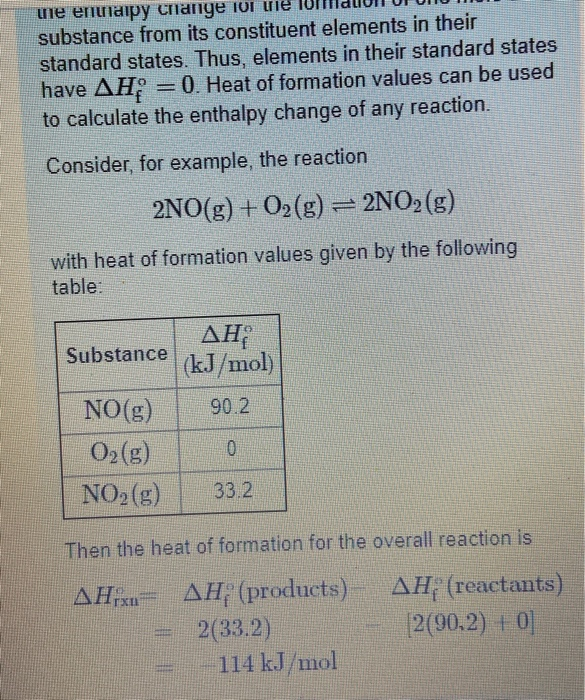 Solved The standard heat of formation, AH, is defined as the | Chegg.com