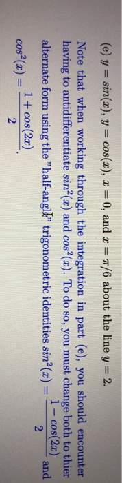 Solved Problem 3. Using the disk/washer method, find the | Chegg.com