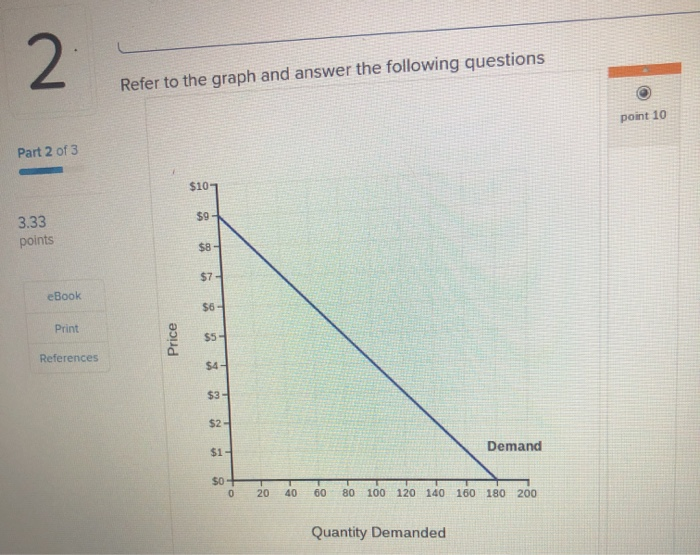 Solved 2 Refer to the graph and answer the following | Chegg.com
