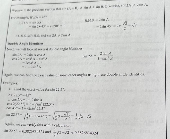 Solved We saw in the previous section that | Chegg.com
