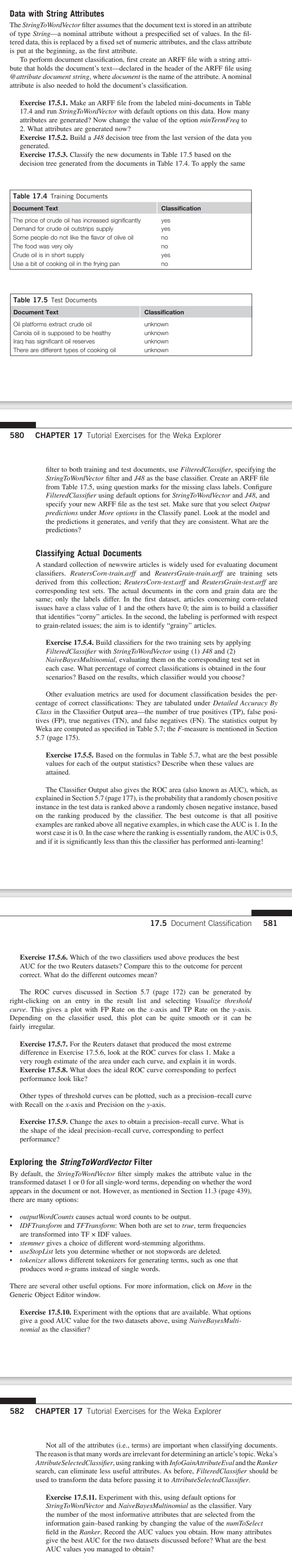 Solved Can you tell me how to solve Exercise 17.5.1 ﻿to | Chegg.com