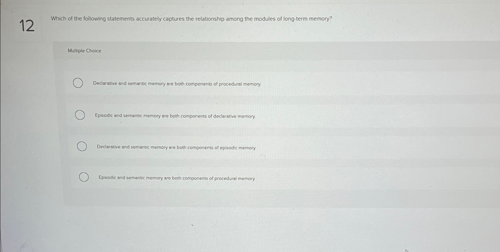 Solved 12 ﻿Which of the following statements accurately | Chegg.com