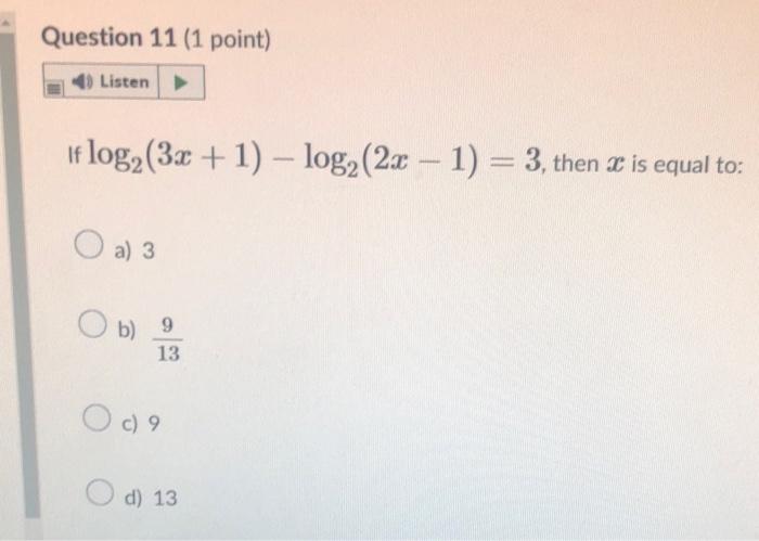 Solved For the graph of the Logarithmic function y=logbx, | Chegg.com
