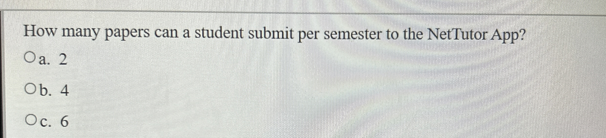 Solved How many papers can a student submit per semester to | Chegg.com