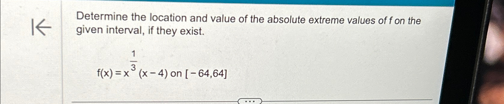 Solved Determine the location and value of the absolute | Chegg.com