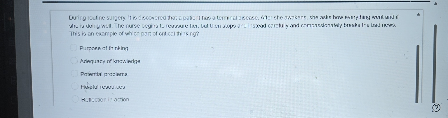 Solved During routine surgery, it is discovered that a | Chegg.com