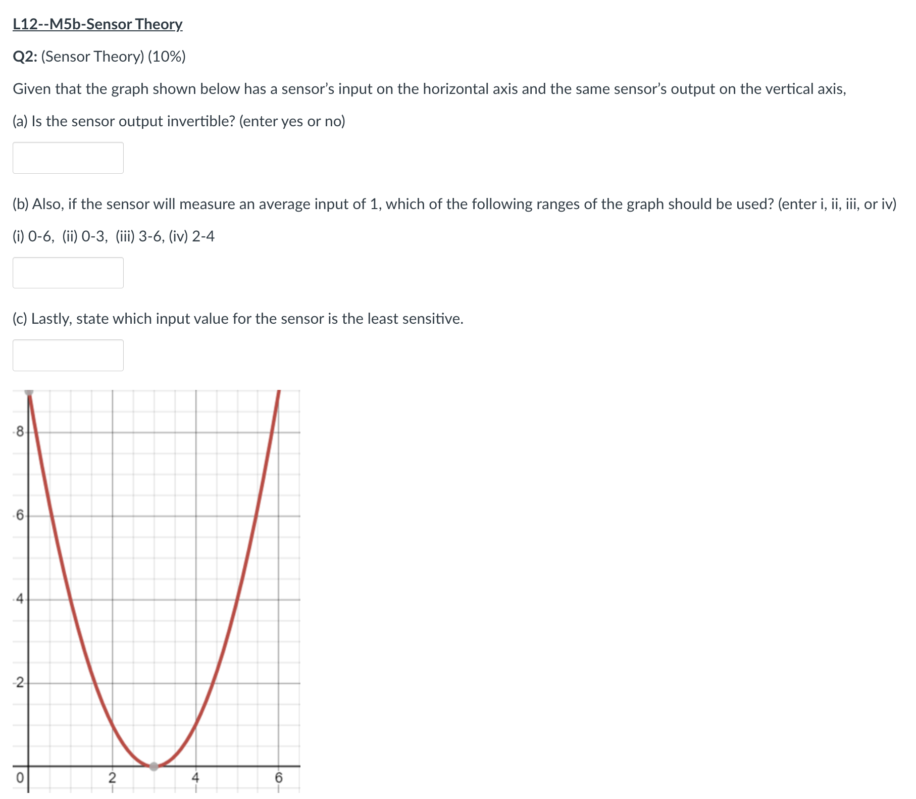 Solved L12--M5b-Sensor Theory.Q2: (Sensor Theory) (10%)Given | Chegg.com