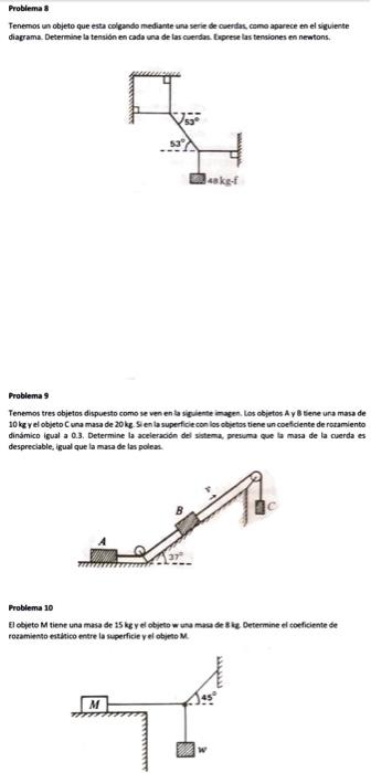 problem 8 We have an object that is hanging by a | Chegg.com