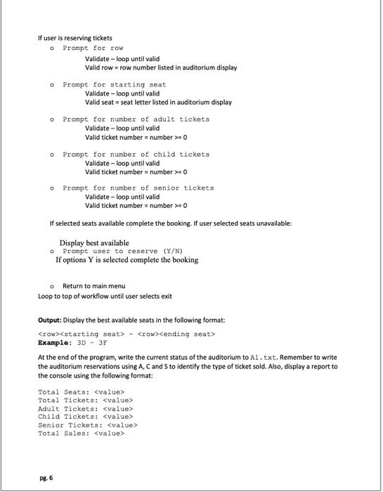 Solved Project 3 Ticket Reservation System KEY ITEMS: Key | Chegg.com