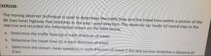 Solved The moving observer technique is used to determine | Chegg.com