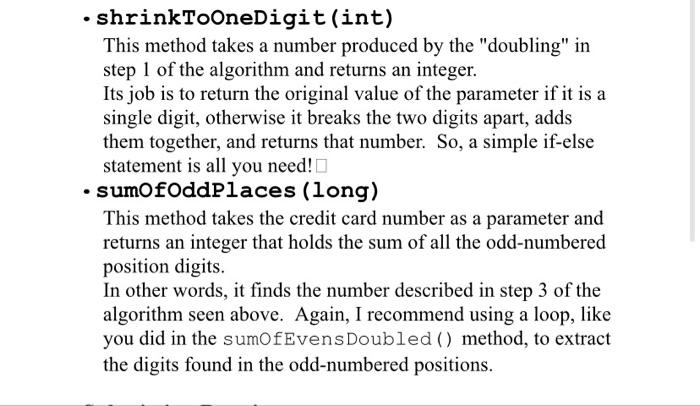Solved 1. Add all the digits in the odd-numbered positions, | Chegg.com