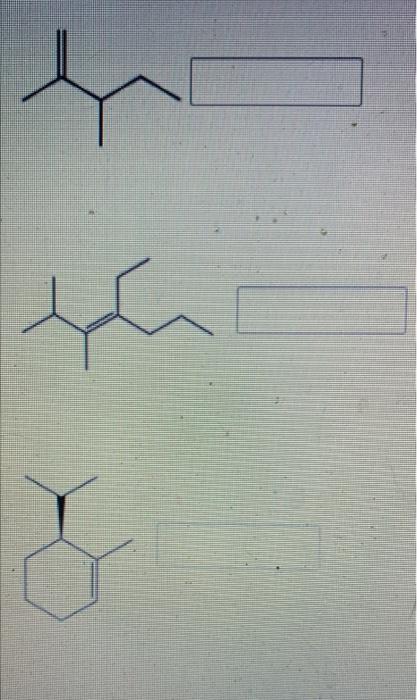 Solved what is the IUPAC names for the following molecules | Chegg.com