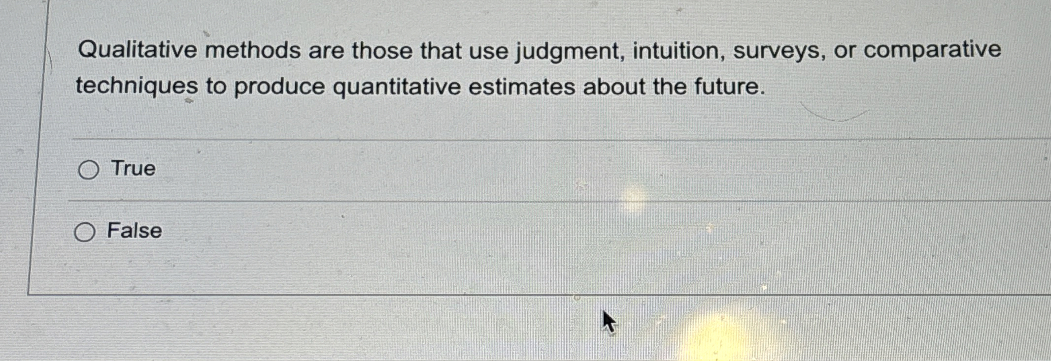 Solved Qualitative methods are those that use judgment, | Chegg.com