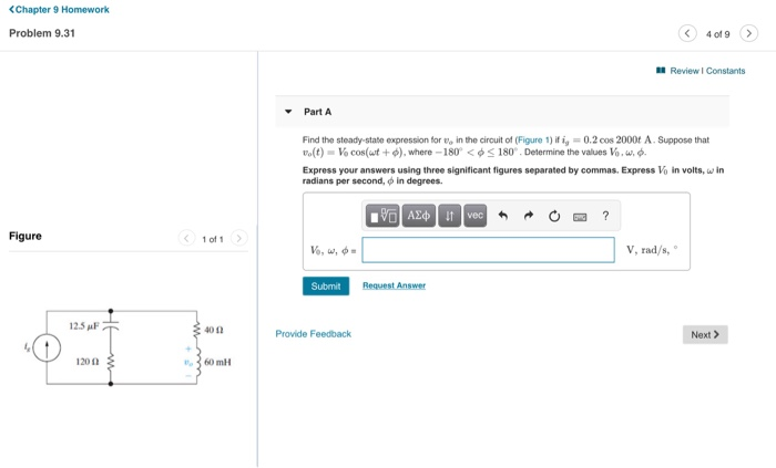 Solved Review Constants Part A Find the steady-state | Chegg.com Solved Review Constants Part A Find the steady-state | Chegg.com