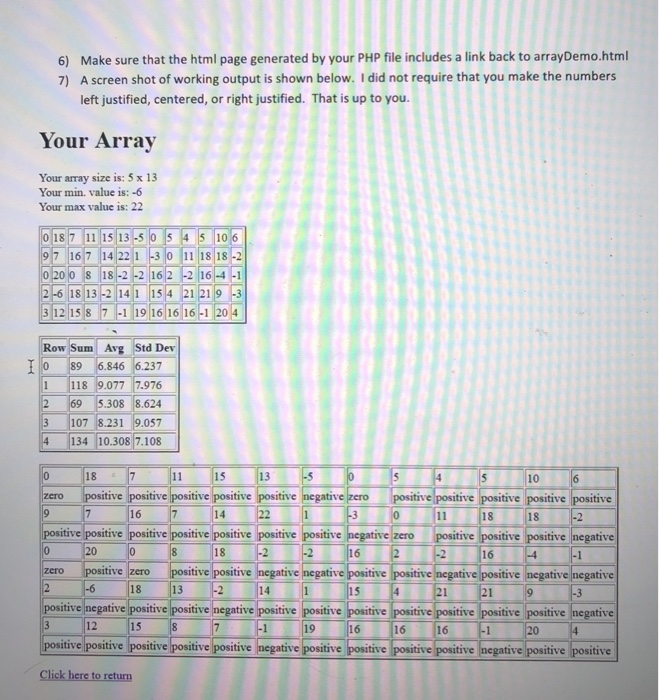 1) Create a file called arrayDemo.html. This file | Chegg.com