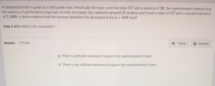 Solved A standardized test is given to a sixth grade class. | Chegg.com