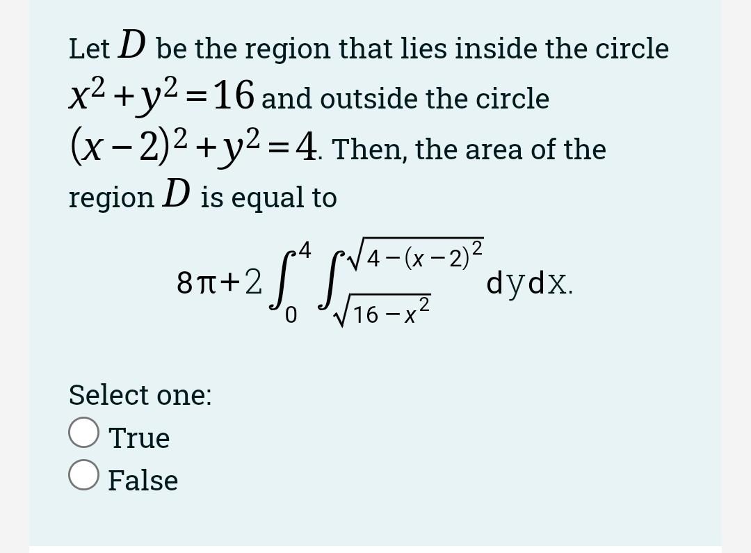 Solved Determine Whether The Equality Is True Or False 5111