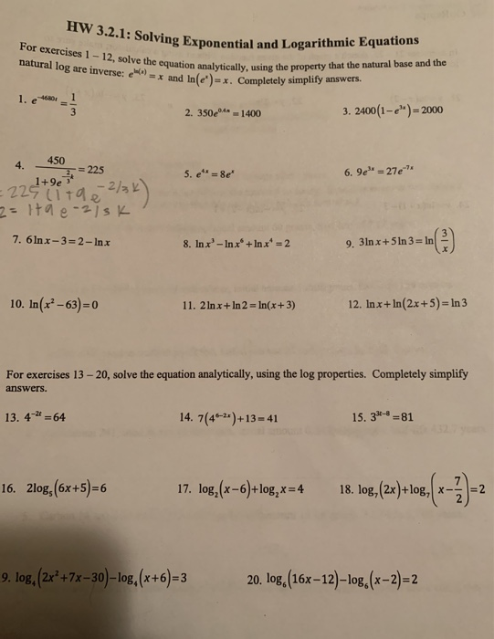 Solving Logarithmic Equations Answer Key Tessshebaylo
