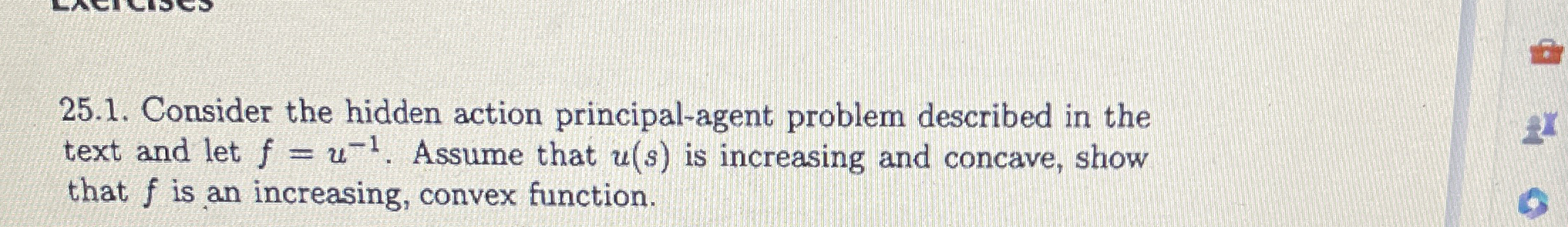 Solved 25.1. ﻿Consider the hidden action principal-agent | Chegg.com
