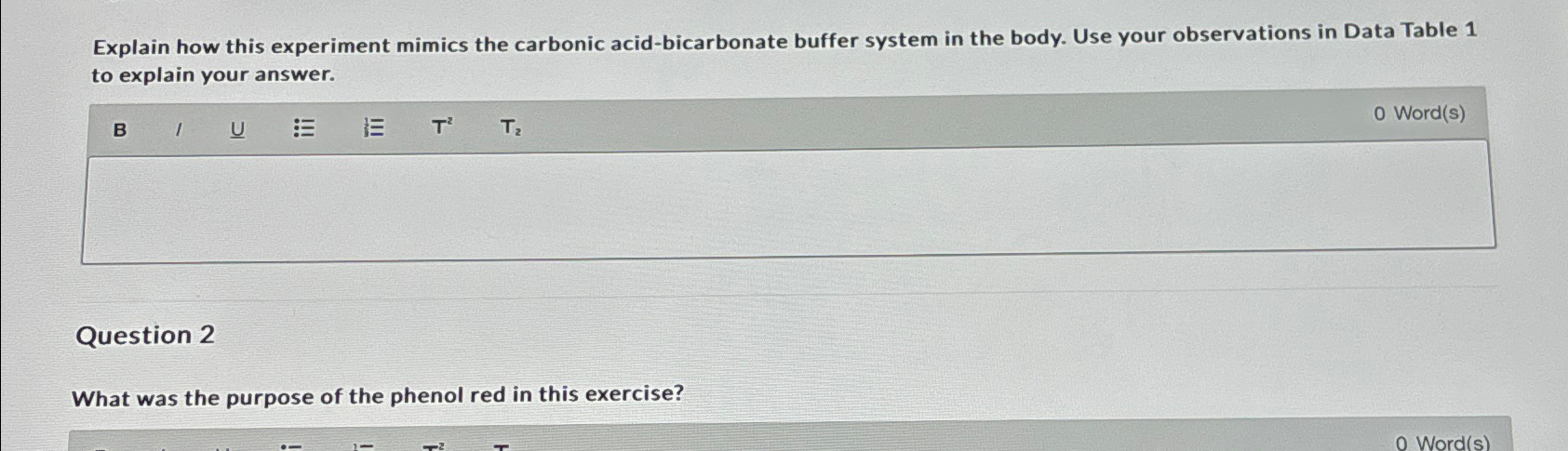 Solved Explain how this experiment mimics the carbonic | Chegg.com
