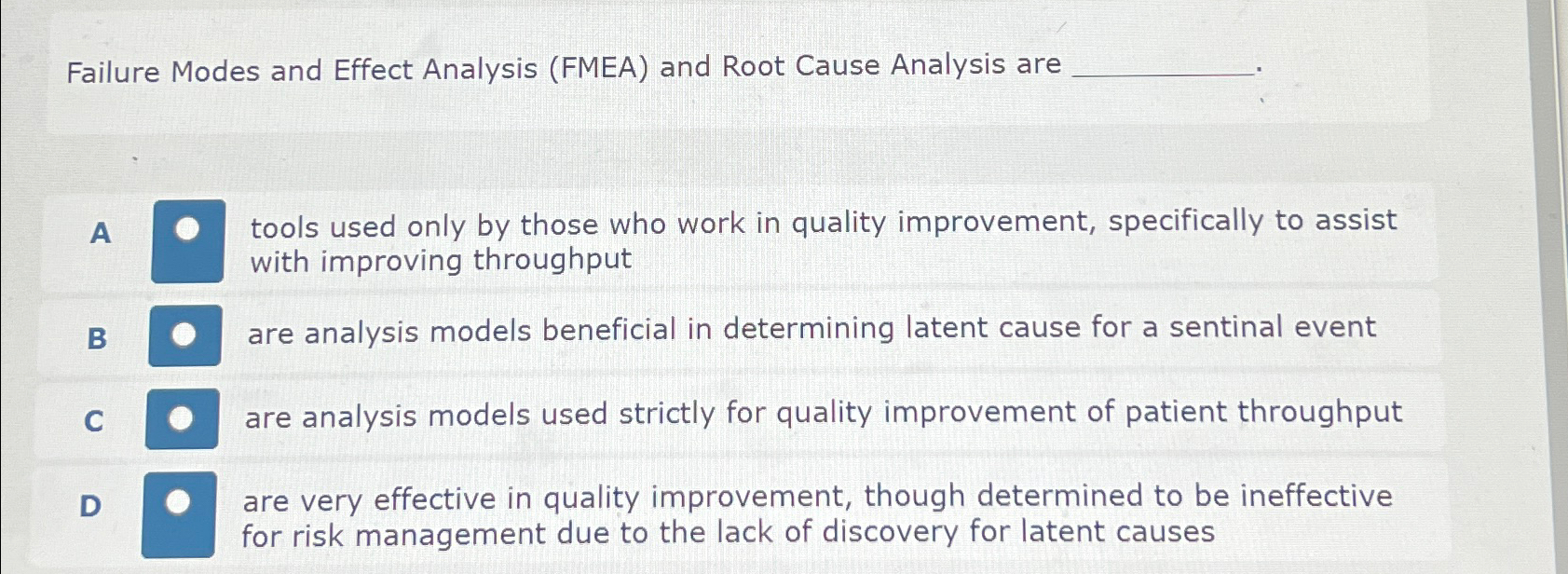 Solved Failure Modes and Effect Analysis (FMEA) ﻿and Root | Chegg.com