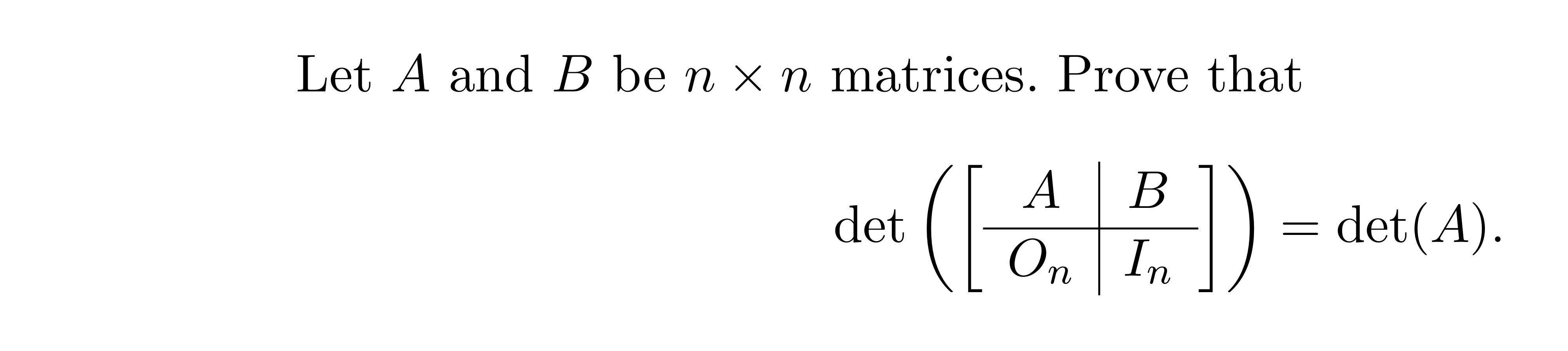 Solved Let A and B ﻿be n×n ﻿matrices. Prove | Chegg.com