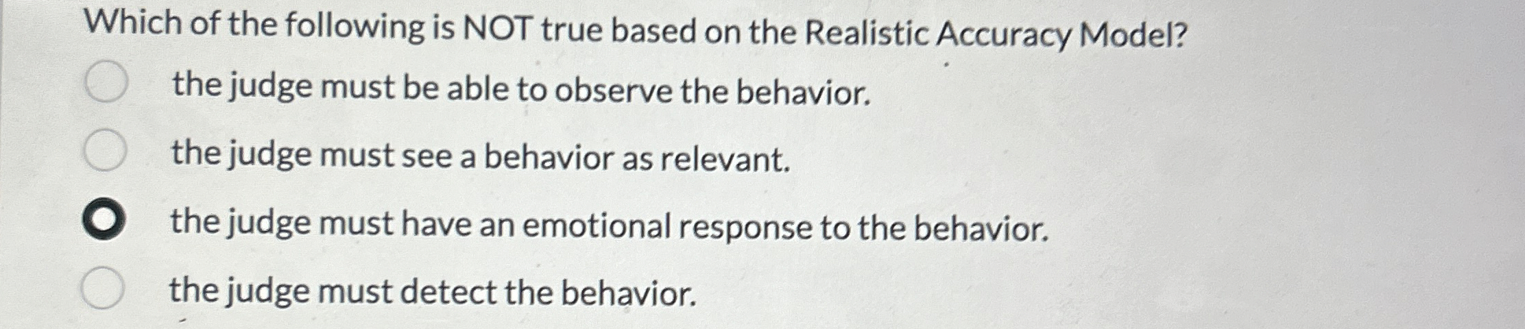 Solved Which of the following is NOT true based on the | Chegg.com