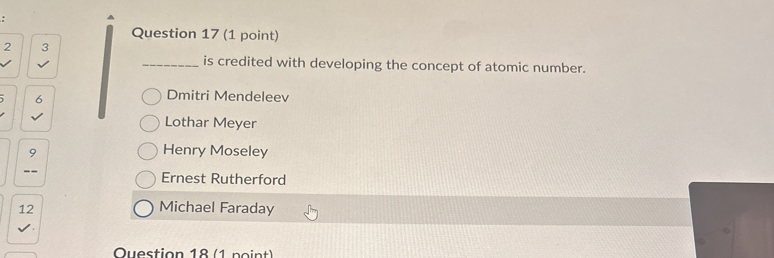 Solved Question 17 (1 ﻿point) ﻿is credited with developing | Chegg.com