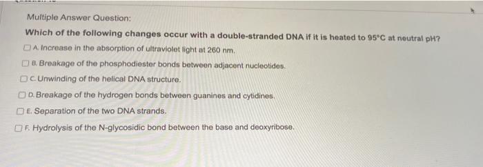 Solved Multiple Answer Question: Which of the following | Chegg.com