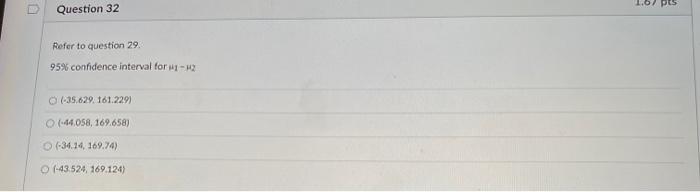 Solved Questions 29-35 are based on the following scenario. | Chegg.com