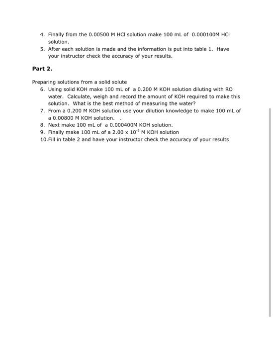 Solved Experiment 16 Making Solutions Introduction: | Chegg.com