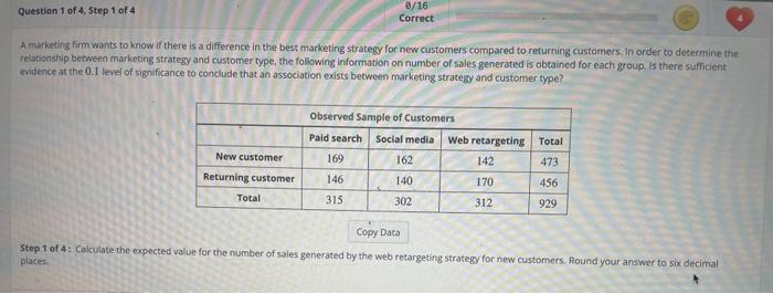 Solved step1. calculate expected value for the number of | Chegg.com