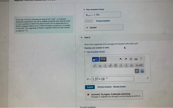 Solved Vlew Available Hintis) A oce bas 1 tro turmit | Chegg.com