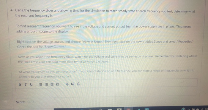 File Edit Draw Scopes Options Circuits Reset RUN / | Chegg.com
