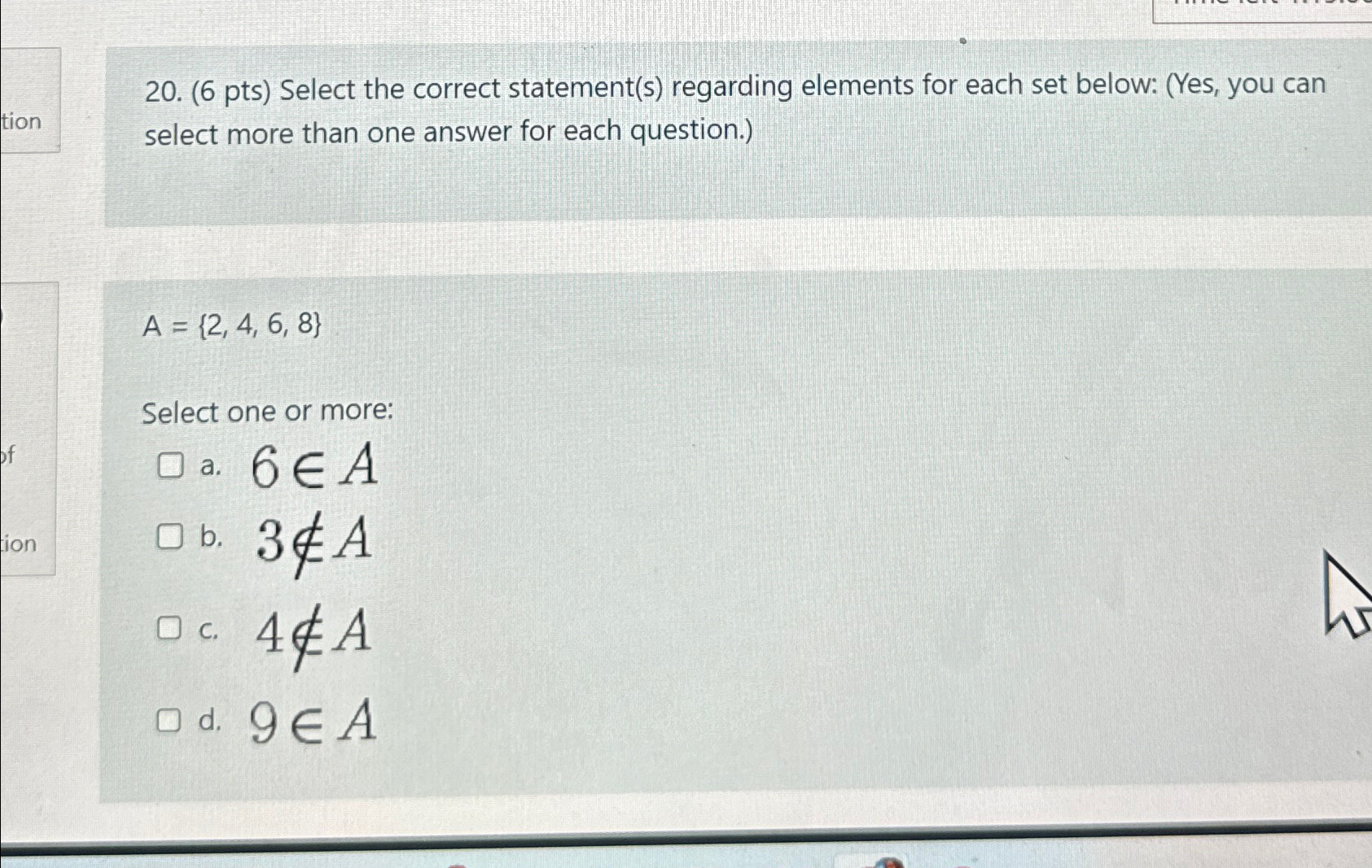 Solved (6 ﻿pts) ﻿Select the correct statement(s) ﻿regarding | Chegg.com